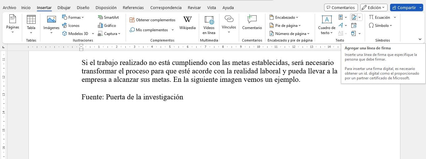 Cómo hacer una firma digital gratis en Word