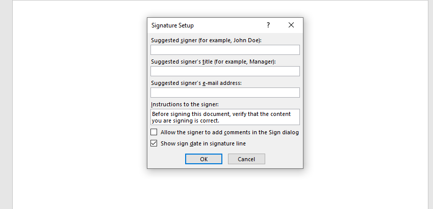 How to create a free e-signature in Word
